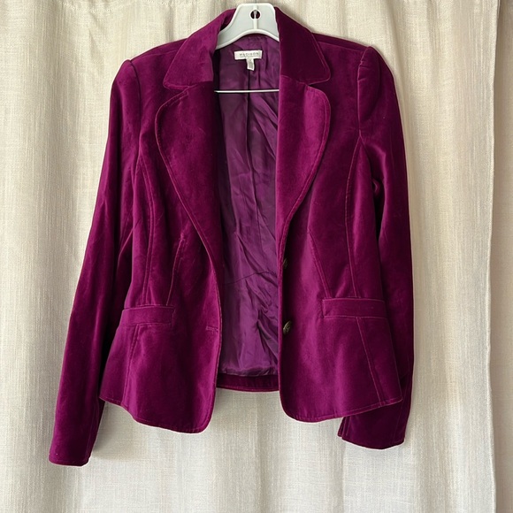 Jackets & Coats | Gorgeous Magenta Velvet Jacket | Poshmark